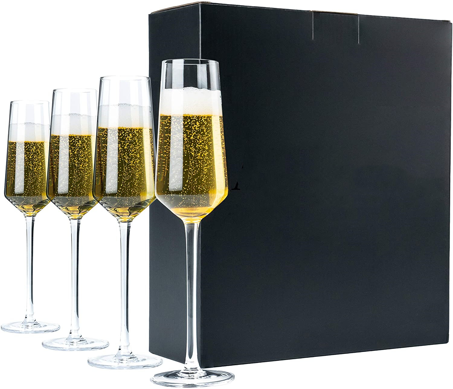 China Classic Champagne Flutes Set Champagne Glasses Premium Crystal ...